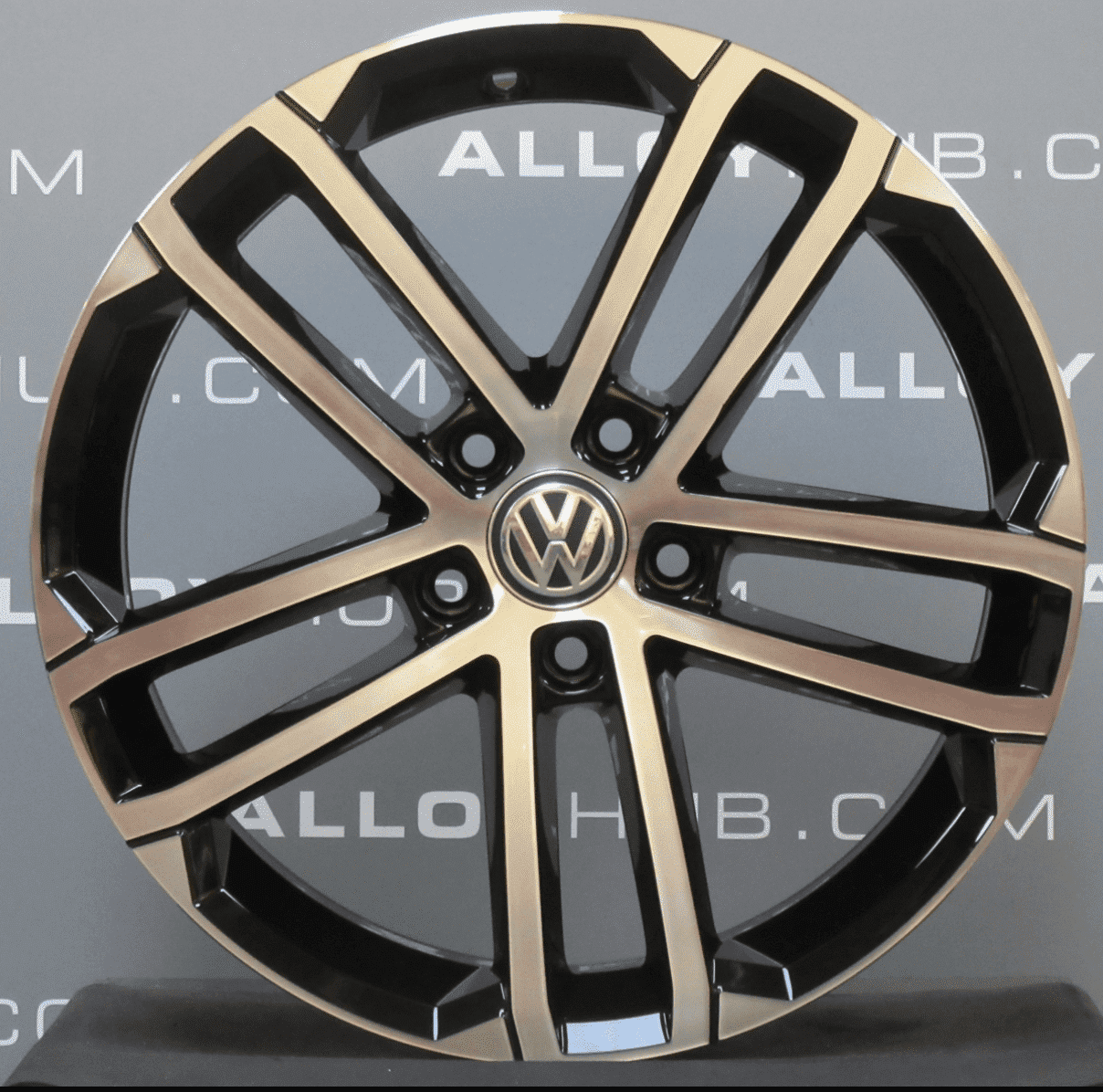 Genuine Volkswagen Golf Mk7 Gtd Nogaro 18 Inch Alloy Wheels With Black